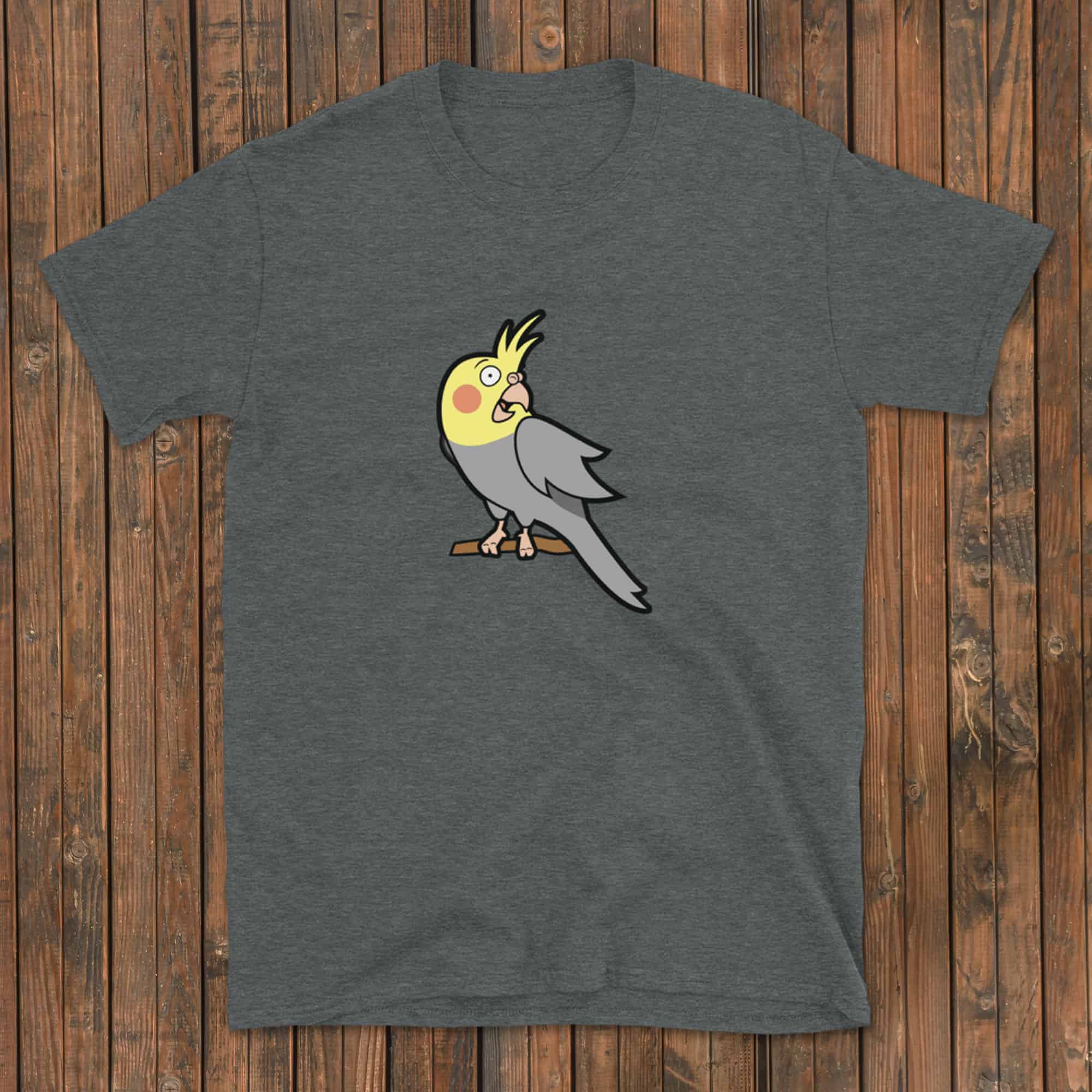 Happy Cinnamon Cockatiel T-shirt - Birdwear