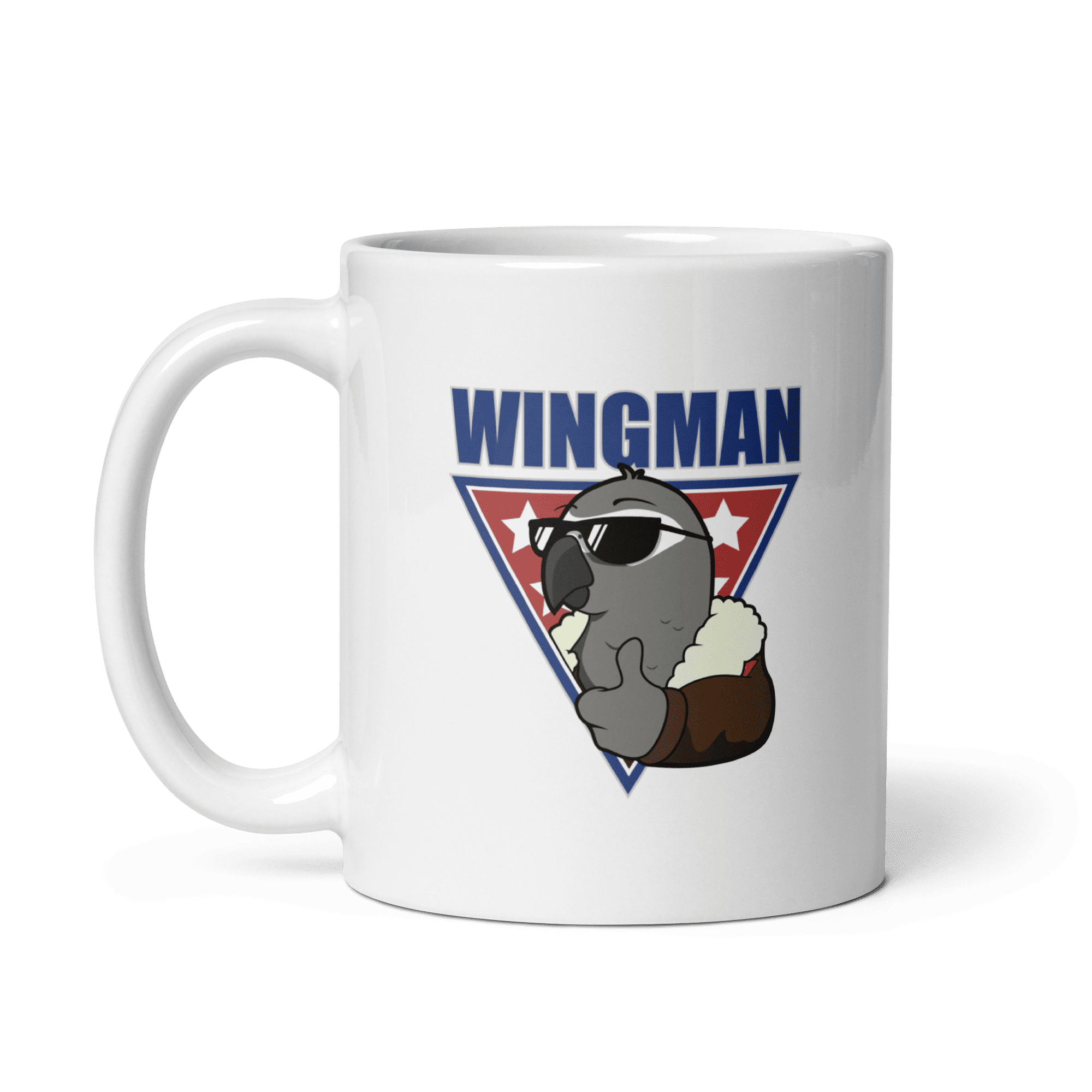 Wingman African Grey Parrot Mug - Birdwear
